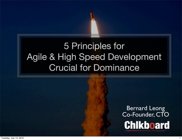 5 Principles for Agile & High Speed Development | PDF