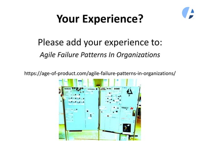 ProductCamp Berlin 2015: Agile Failure Patterns In Organisations | PPT