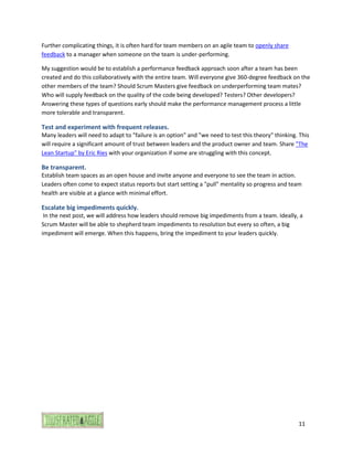 Agile Leadership Engagement Model | PDF