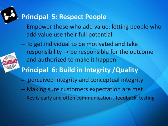 Agile lean software development principles | PPT