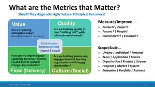 Agile Metrics: Value, Flow, Quality, Culture | PPTX