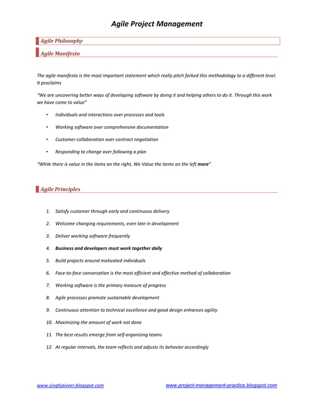 Agile Project Management Simplified | PDF