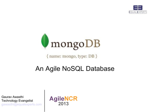MongoDB - An Agile NoSQL Database | PPT