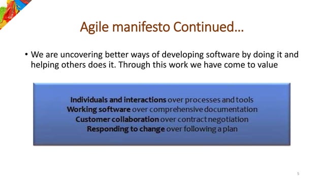 Agile-overview: Agile Manifesto, Agile principles and Agile Methodologies | PPTX | Computer ...