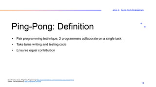 Agile - Pair-programming | PPT