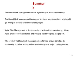 Agile-Risk-Management in Project Management | PPTX