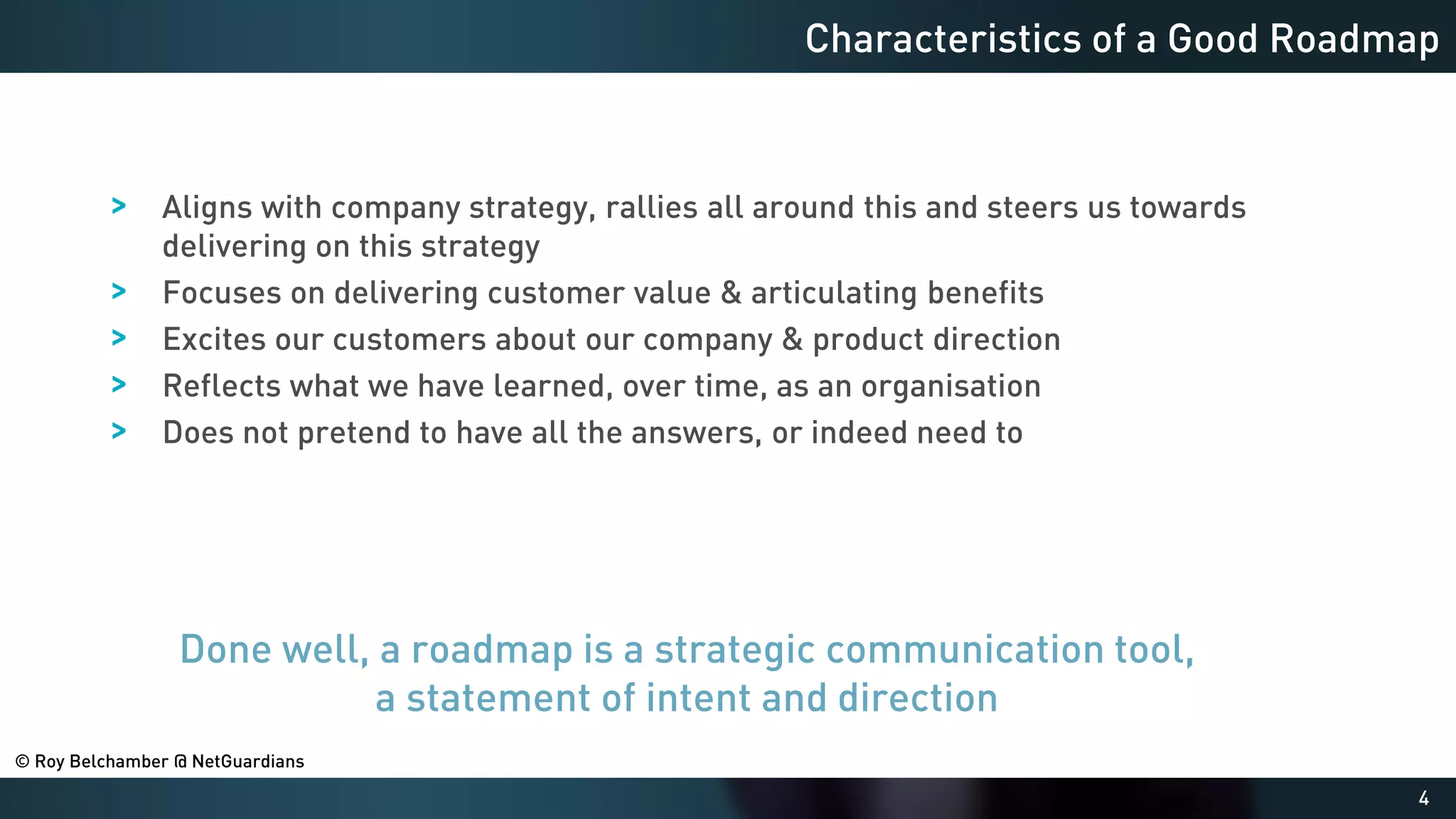 A proposed framework for Agile Roadmap Design and Maintenance | PPT