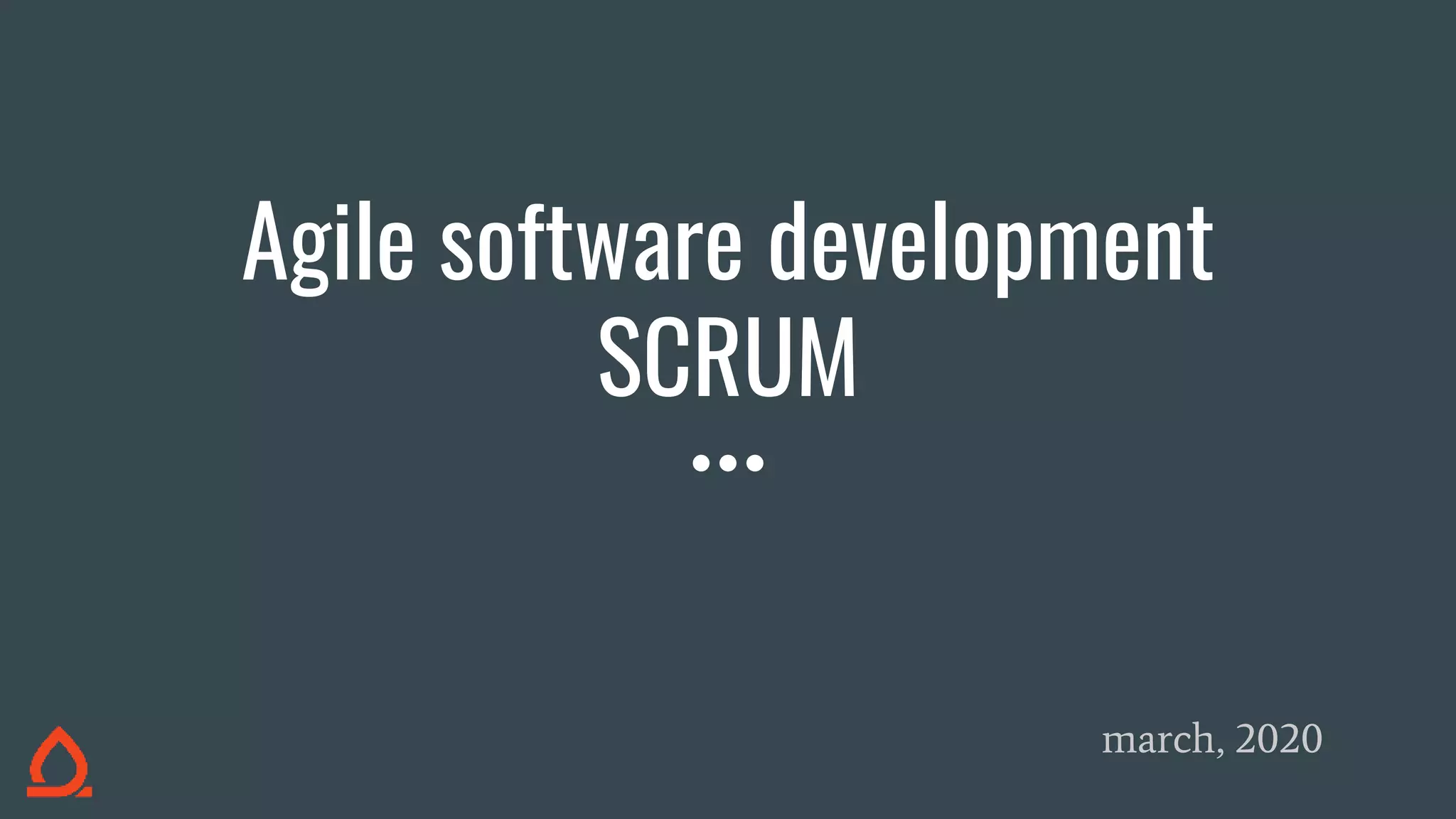 SCRUM: agile software development | PPTX