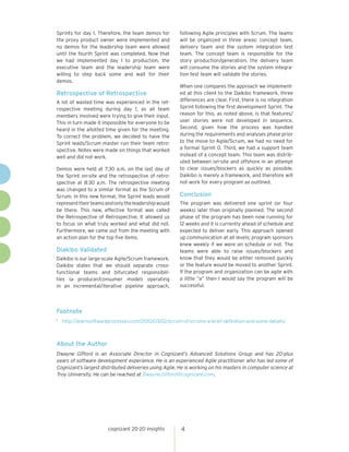 Agile/Scrum Implemented in Large-Scale Distributed Program | PDF