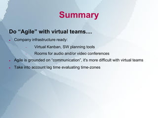 Agile Scrum with virtual teams | PPT