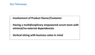 Agile scrum execution - Learnings | PPT