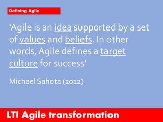 Agile adoption vs Agile transformation | PPT