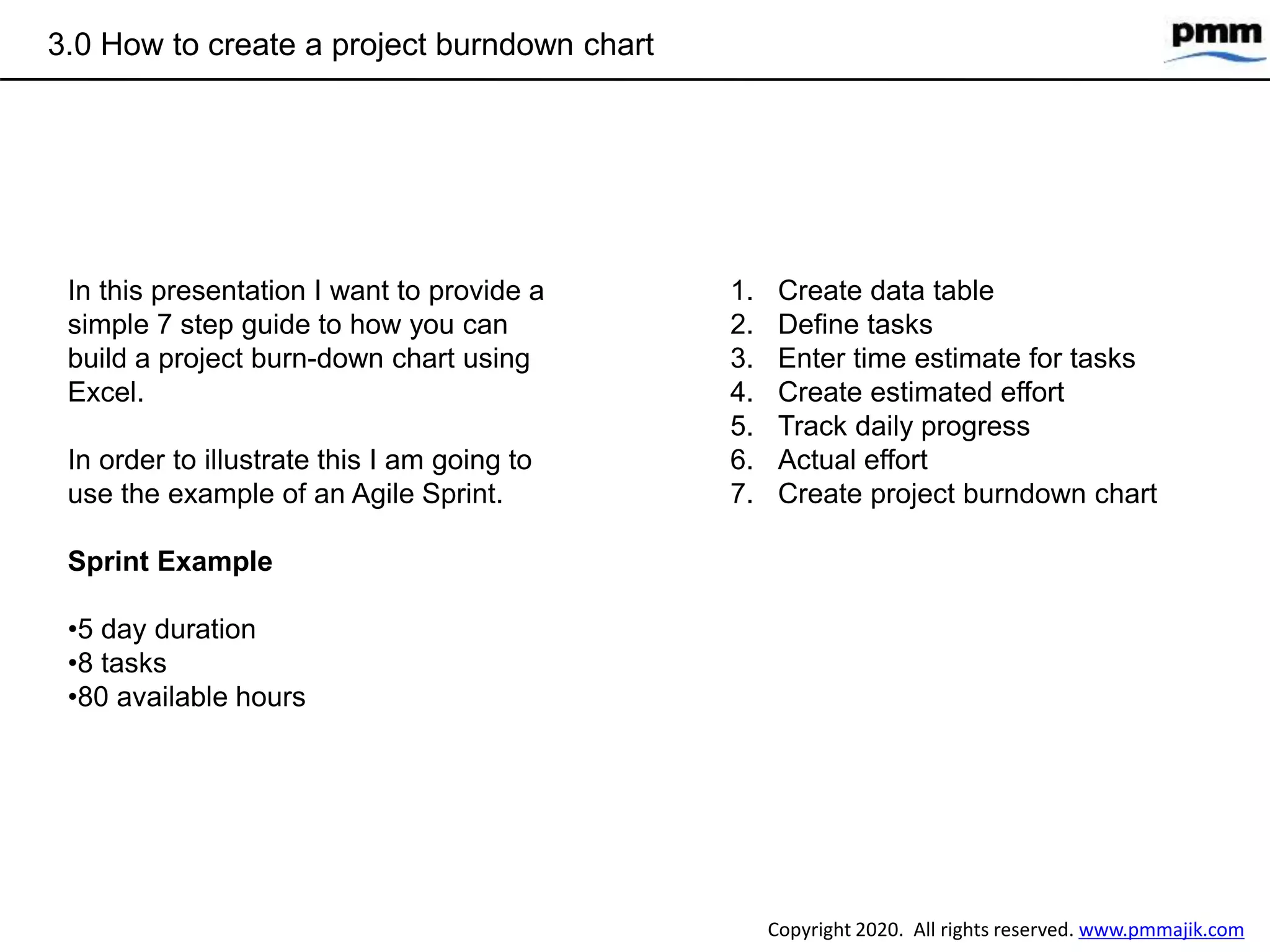 Agile: A guide to creating a project burndown chart | PPT | Technology ...