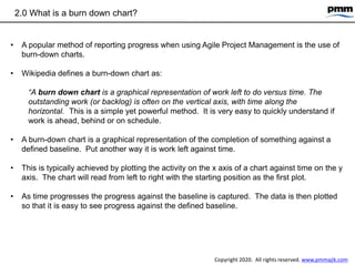 Agile: A guide to creating a project burndown chart | PPT