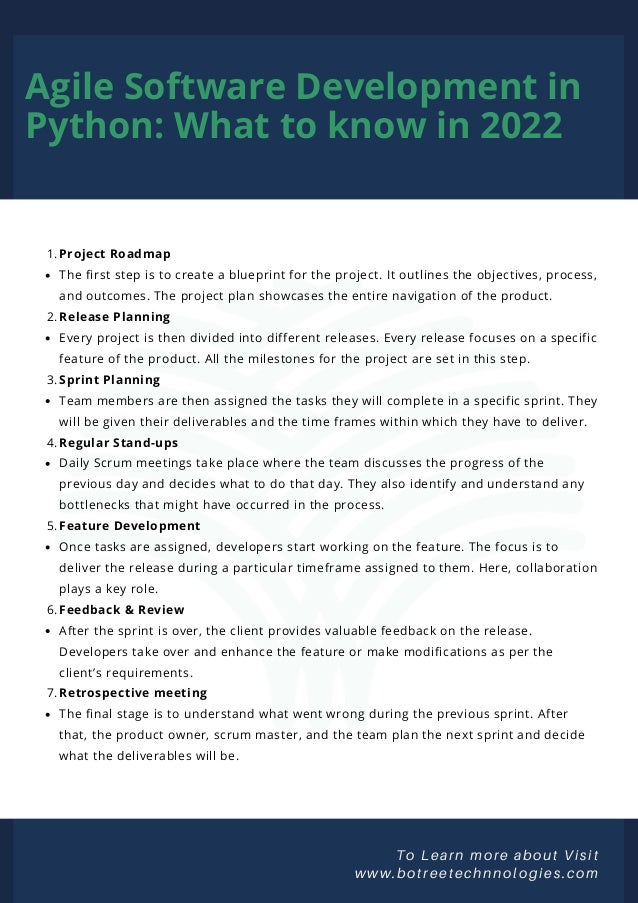 Agile Software Development in Python: What to know in 2022 - | PDF