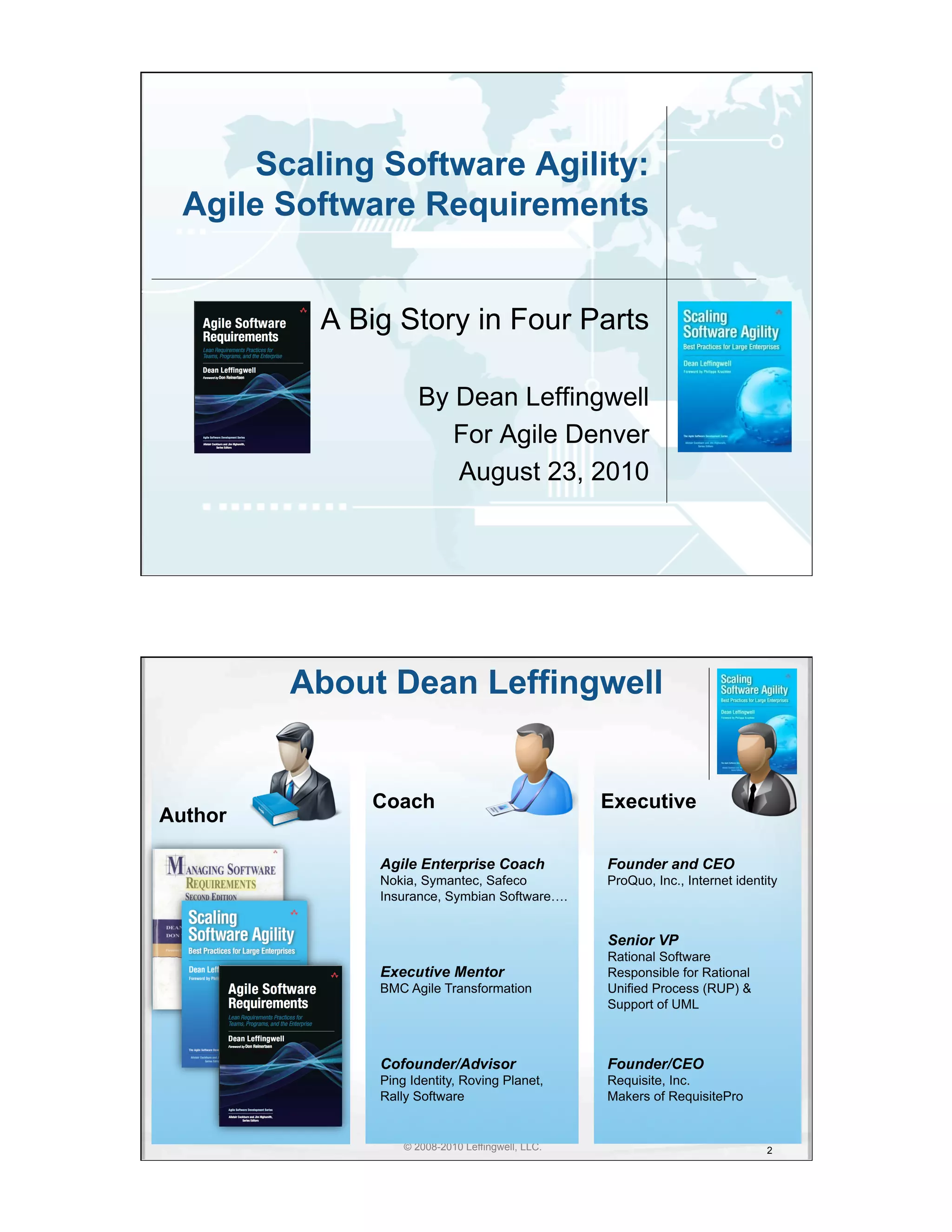 Agile software-requirements-agile-denver-pptx | PDF