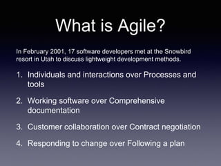 Agile - A Super Quick Introduction | PPTX