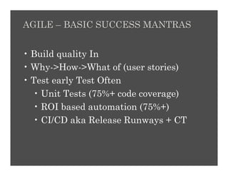 Agile Testing - Enhancing the Capabilities of Test Team : Preparing for ...
