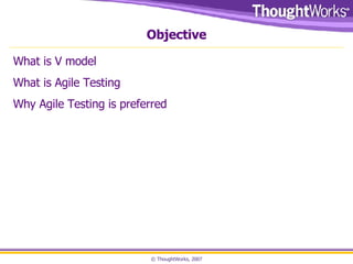 Agile Testing Vs V | PPT