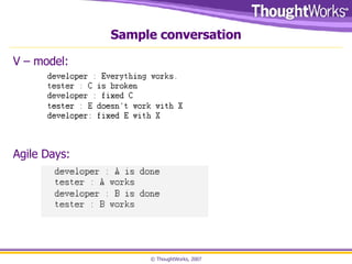 Agile Testing Vs V | PPT