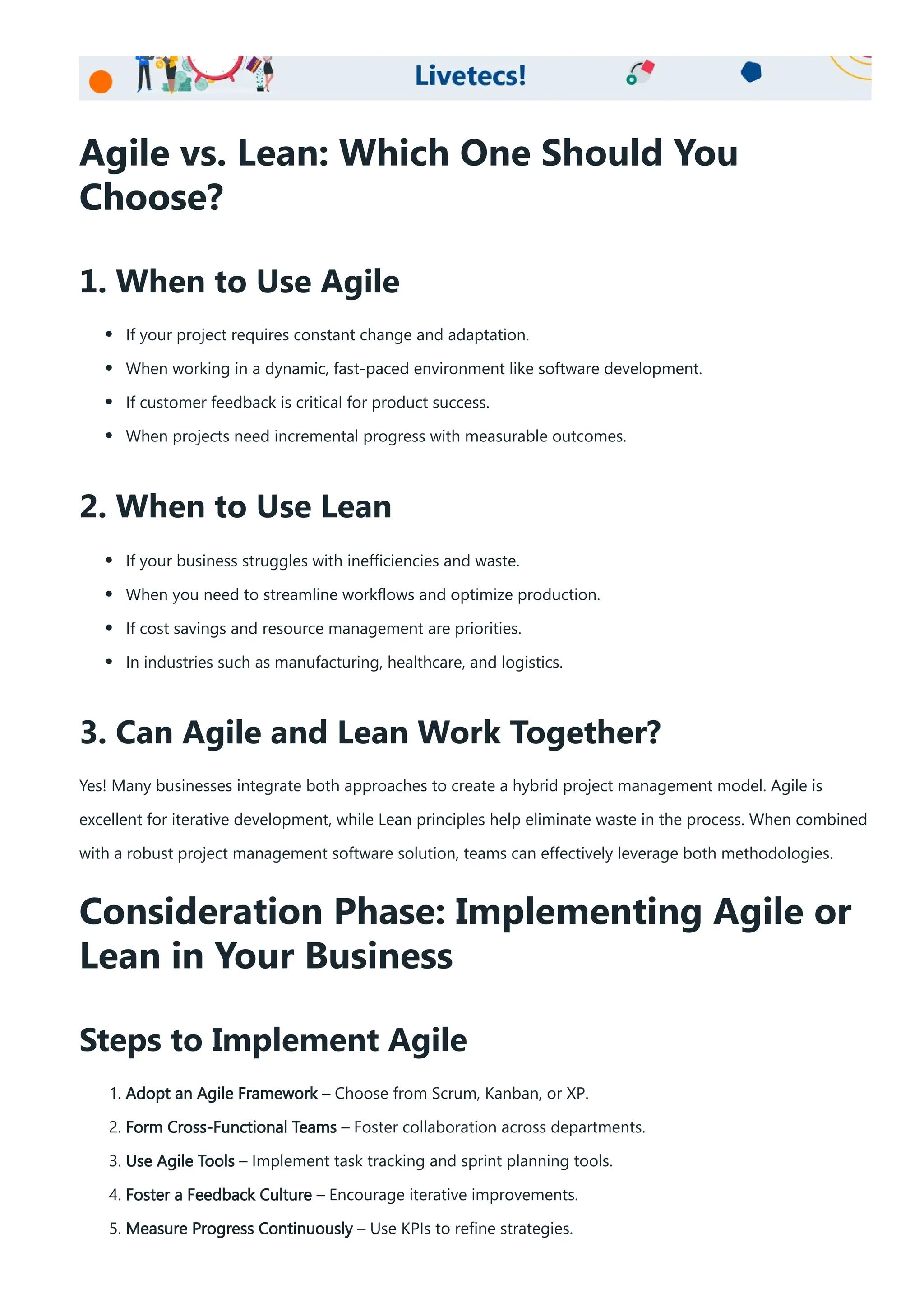 Agile vs. Lean Methodology: Key Differences & Benefits | PDF