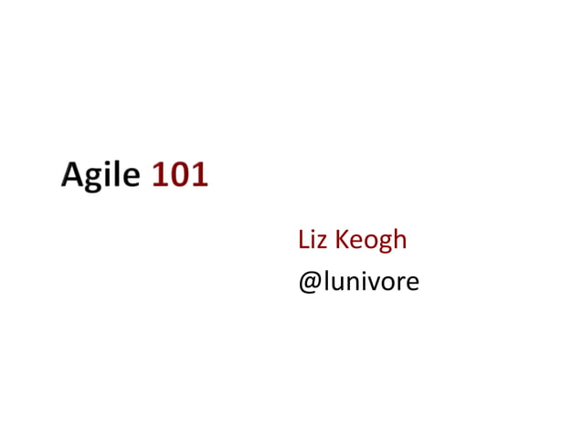 Agile101 | PPT