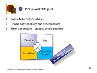 Agile 103 - the three big questions | PDF