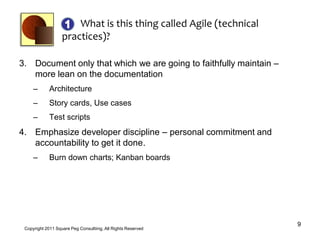 Agile 103 - the three big questions | PPT