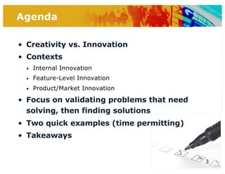 Intro to Agile Innovation (Agile 2016) | PPT