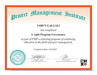 Agile Program Governace | PDF