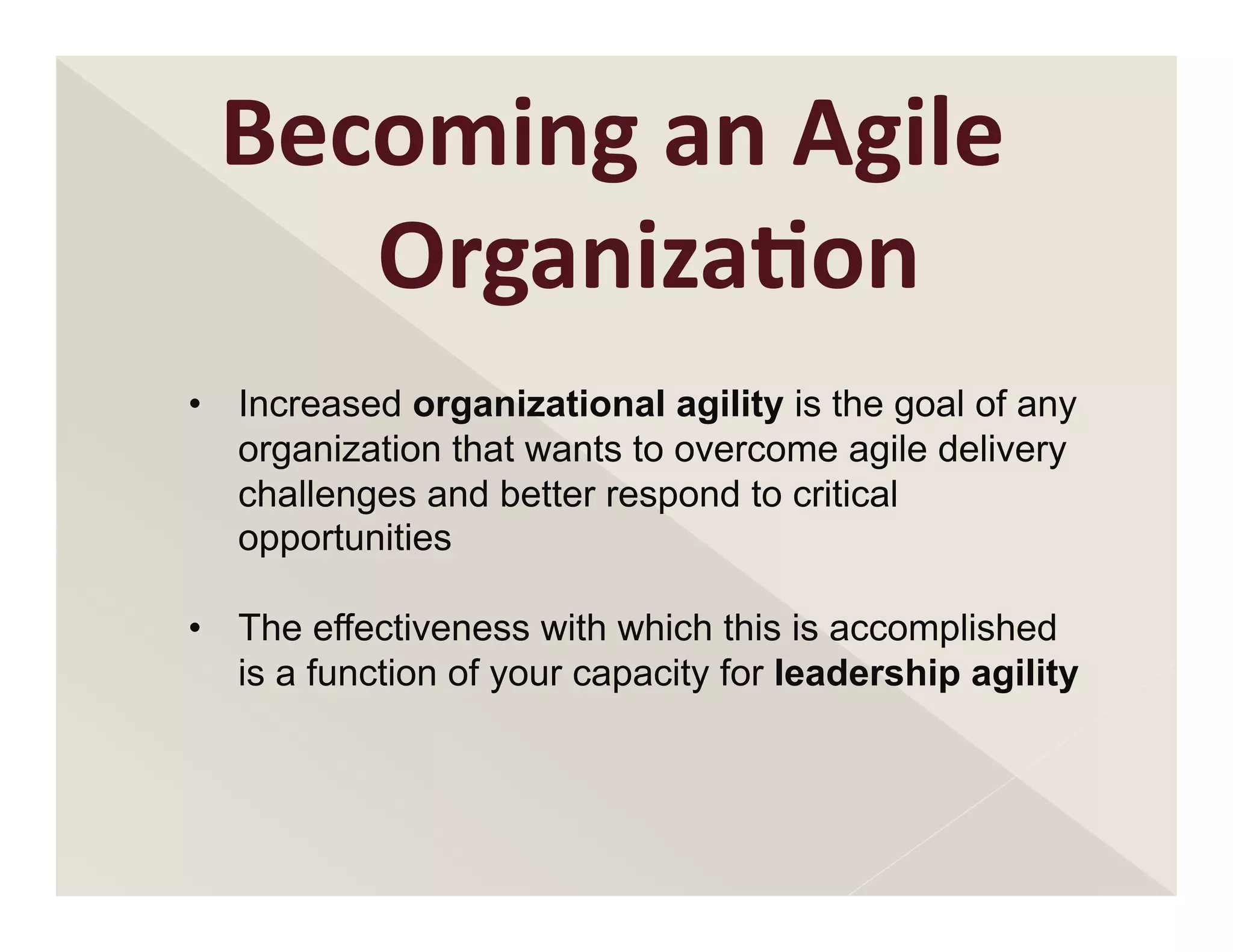 Agile 2012 - leadership agility workshop slides -- final.pptx | Free ...