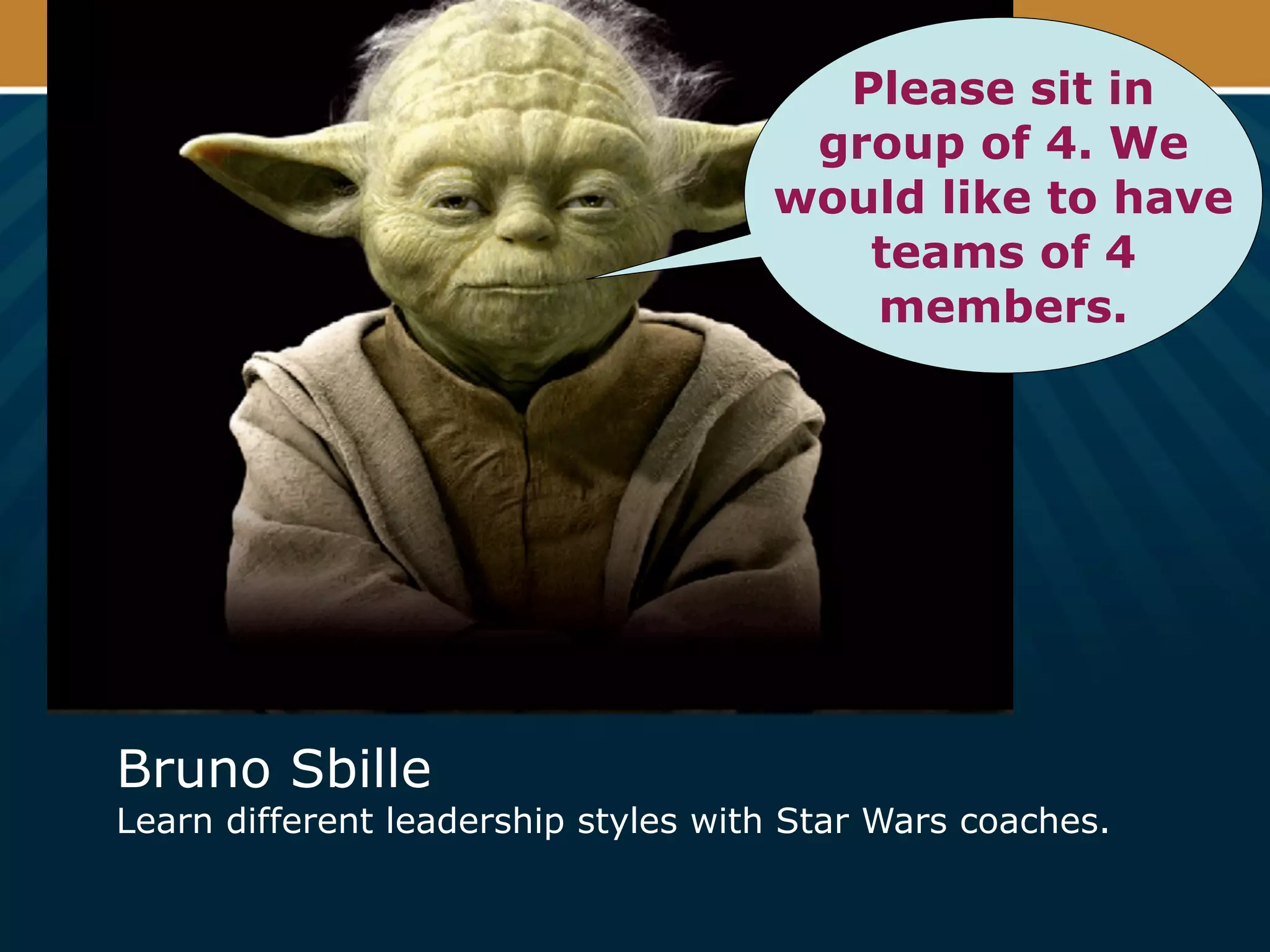 Agile2013 Workshop: Learn different leadership styles with Star Wars ...