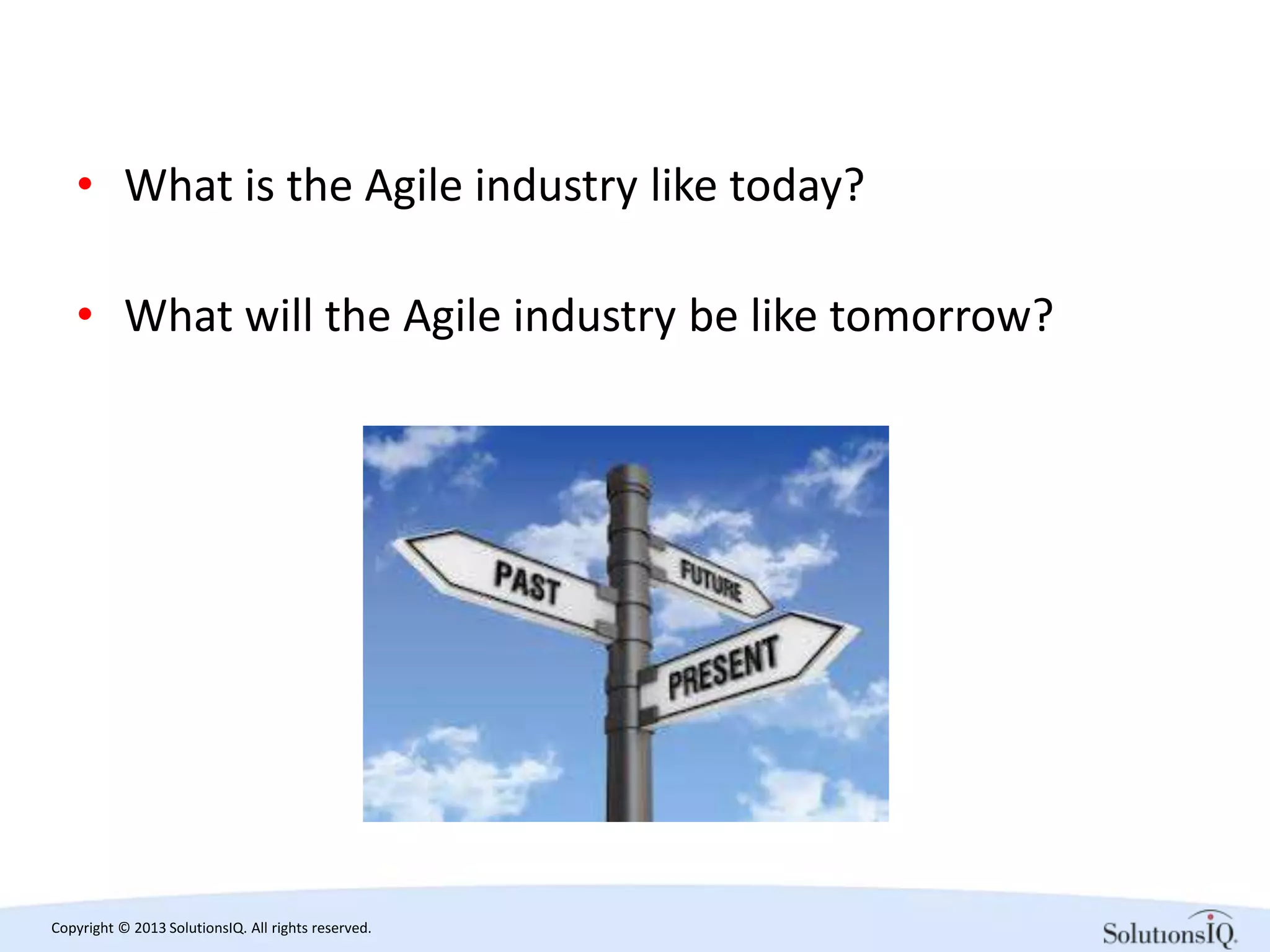 Agile2013 Briefing Deck | PPTX | Computer Software and Applications | Computing