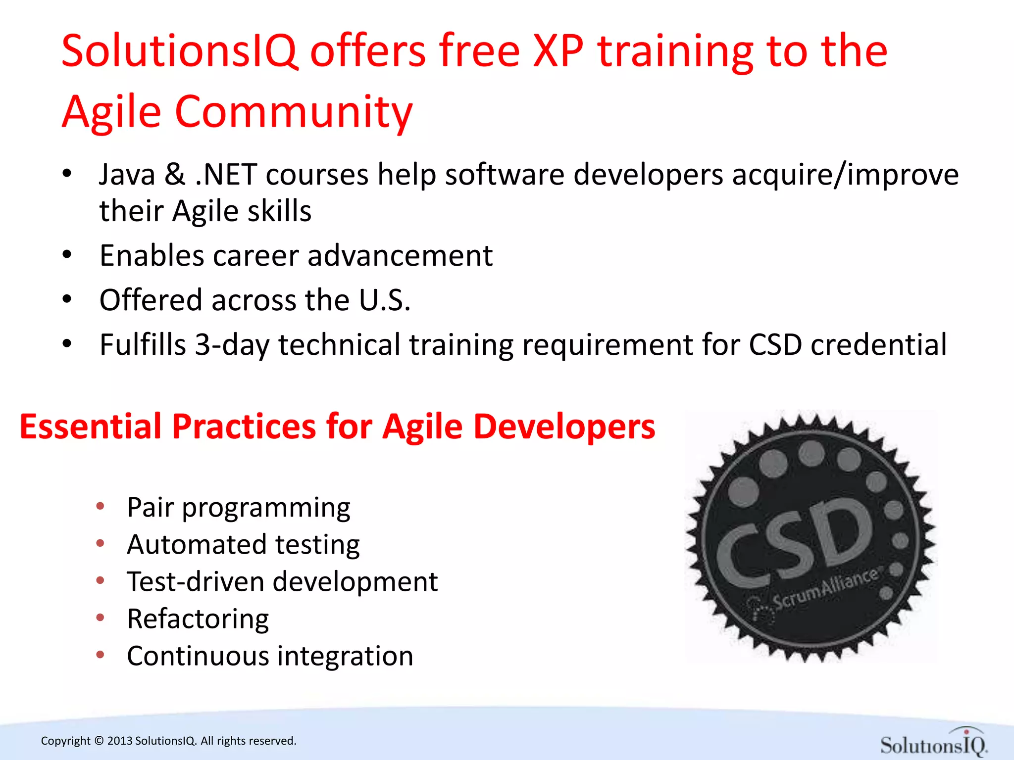 Agile2013 Briefing Deck | PPTX | Computer Software and Applications | Computing