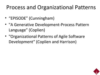 Agile2014: Network Analysis for Software Patterns including ...