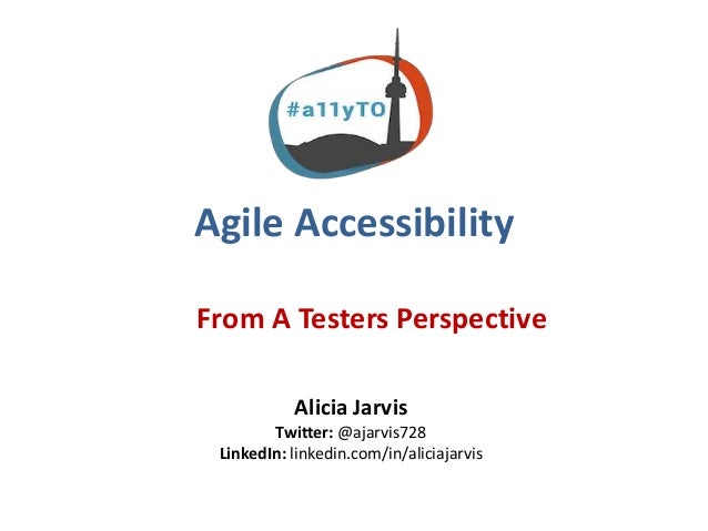 Agile Accessibility From A Testers Perspective