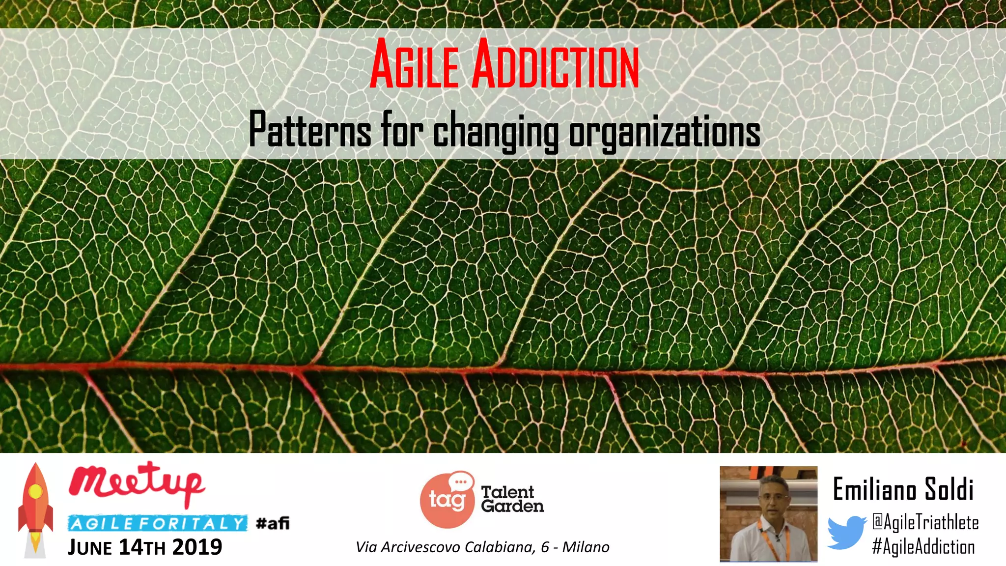 Agile addiction patterns for changing organizations | PDF