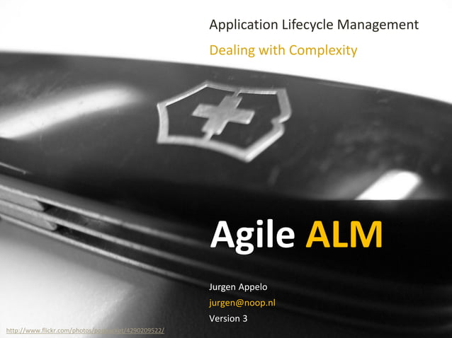 Agile Application Lifecycle Management (ALM) | PPT