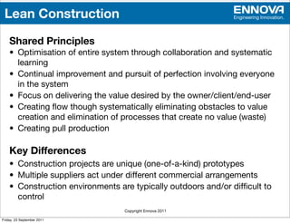 Agile and Lean for Construction | PDF