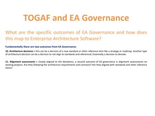 TOGAF and EA Governance | PPT