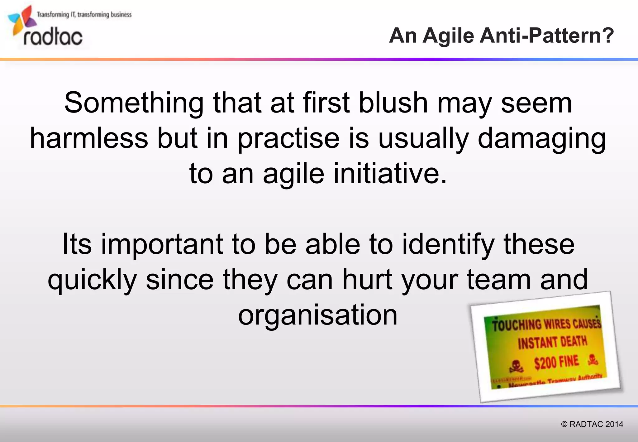 Agile Anti-Patterns | PPT