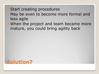 Agile antipatterns (Odessa, Vinnitsa) | PPTX