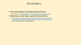 Agile antipatterns webinar august17 | PDF