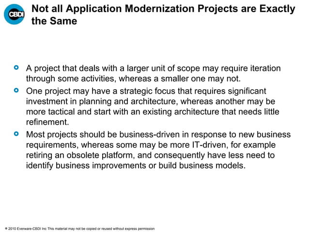 Agile Application Modernization Project Ppt