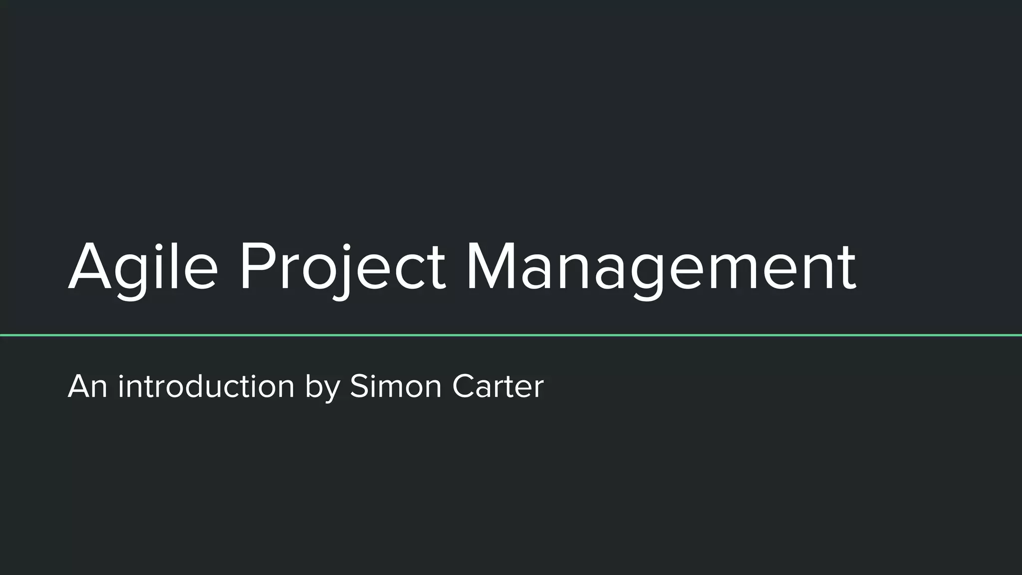 Agile applied to project management | PPT