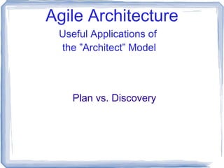 Agile Architecture | PPT