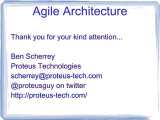 Agile Architecture | PPT