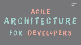 Introduction to Agile Architecture | PDF