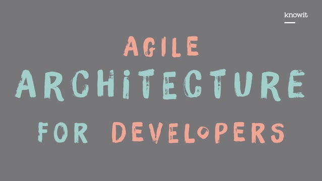 Introduction to Agile Architecture | PDF | Computer Software and Applications | Computing