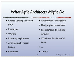 Agile architecture.and.programmanager | PPT